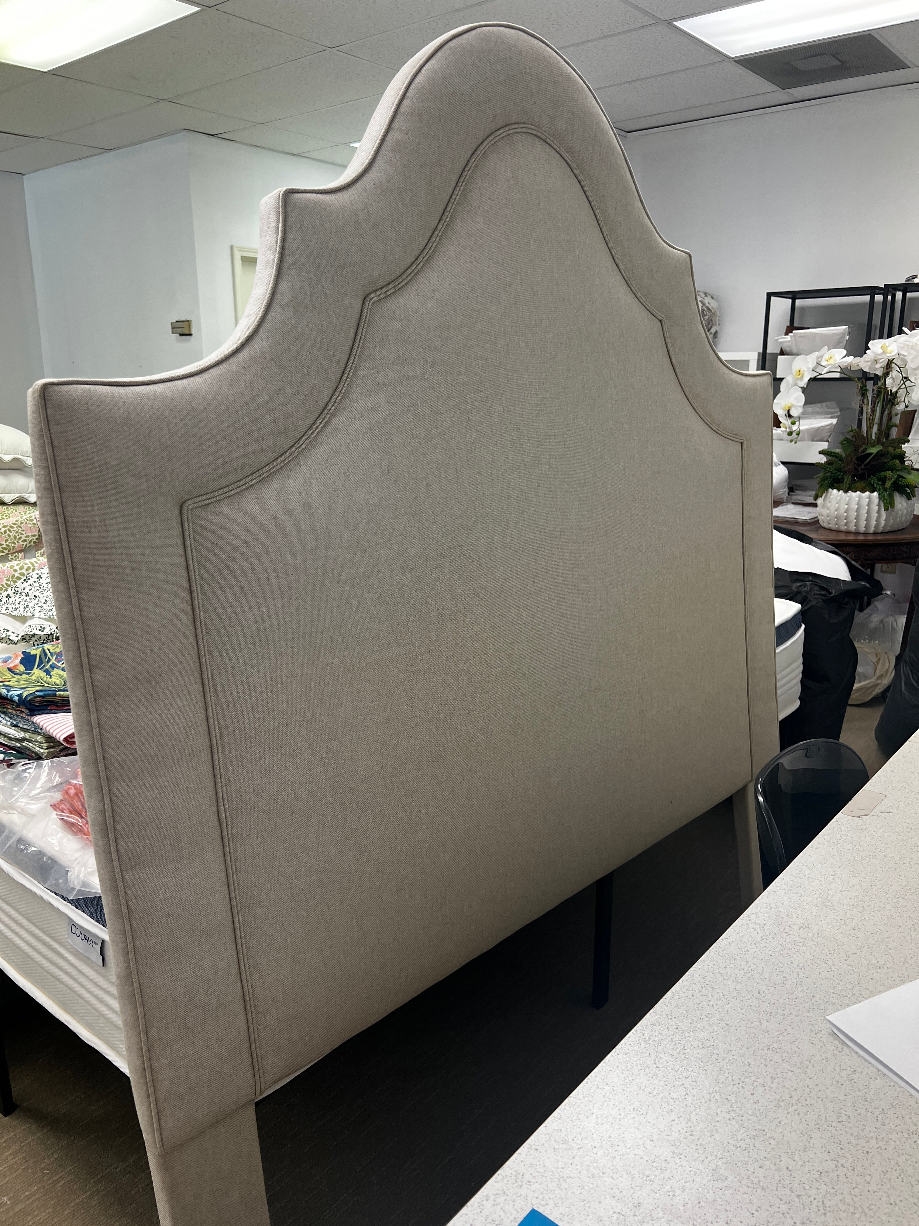 High Point Sample: Queen Upholstered Headboard (local pickup)