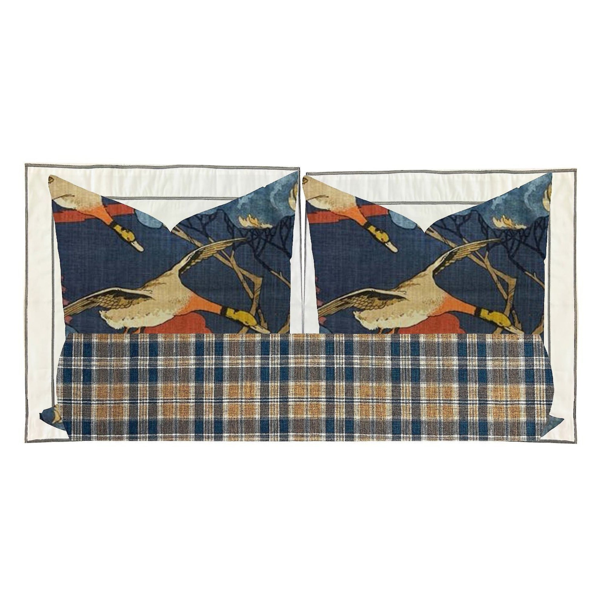 Flying Ducks Navy + Dodson Plaid Navy