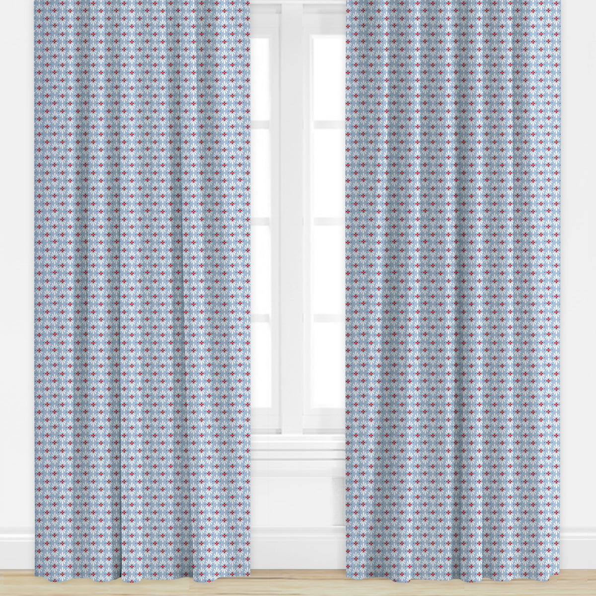 Betts in Light Blue by Camilla Moss Drapery Panel – Wheaton Whaley Home