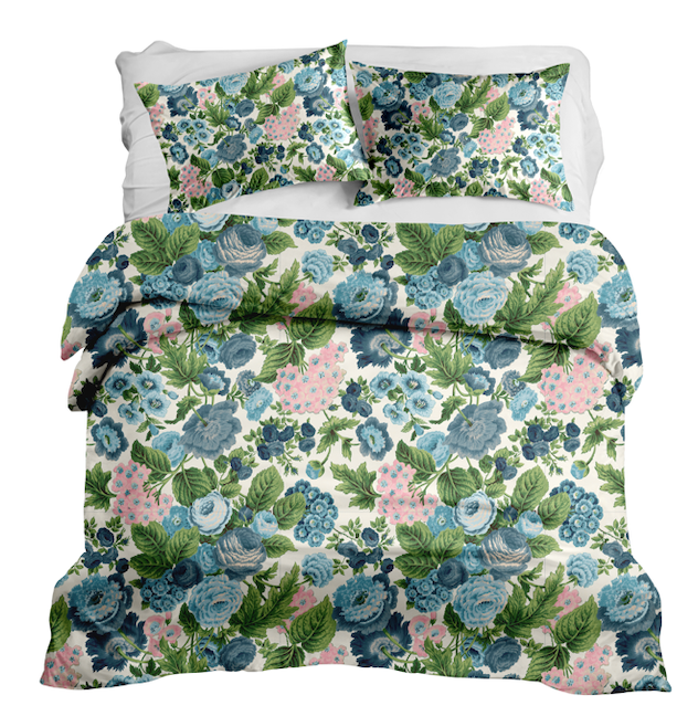 Martha in Ballet & Blue Duvet Cover – Wheaton Whaley Home