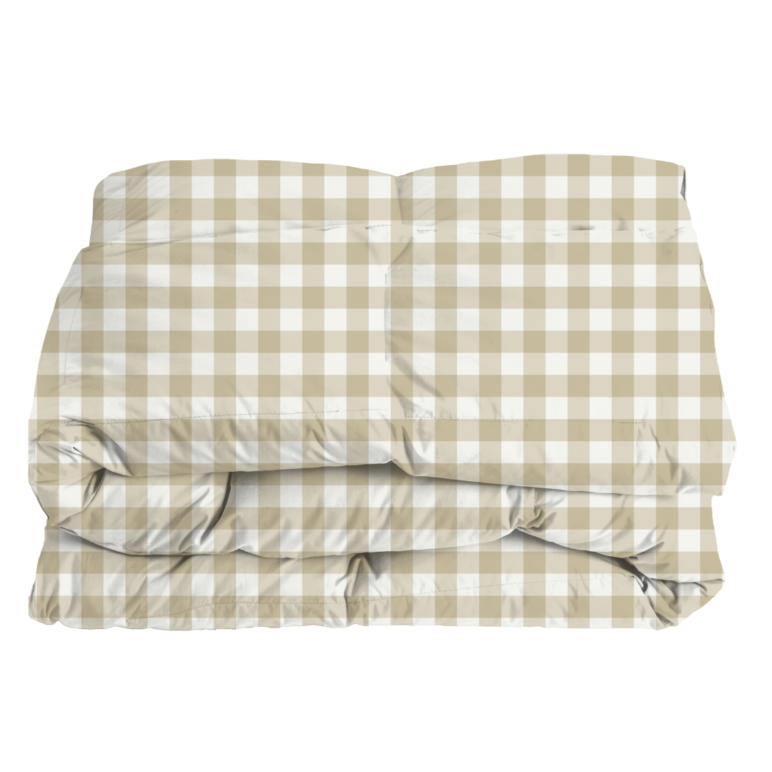 Iva Check Comforter in Fawn – Wheaton Whaley Home