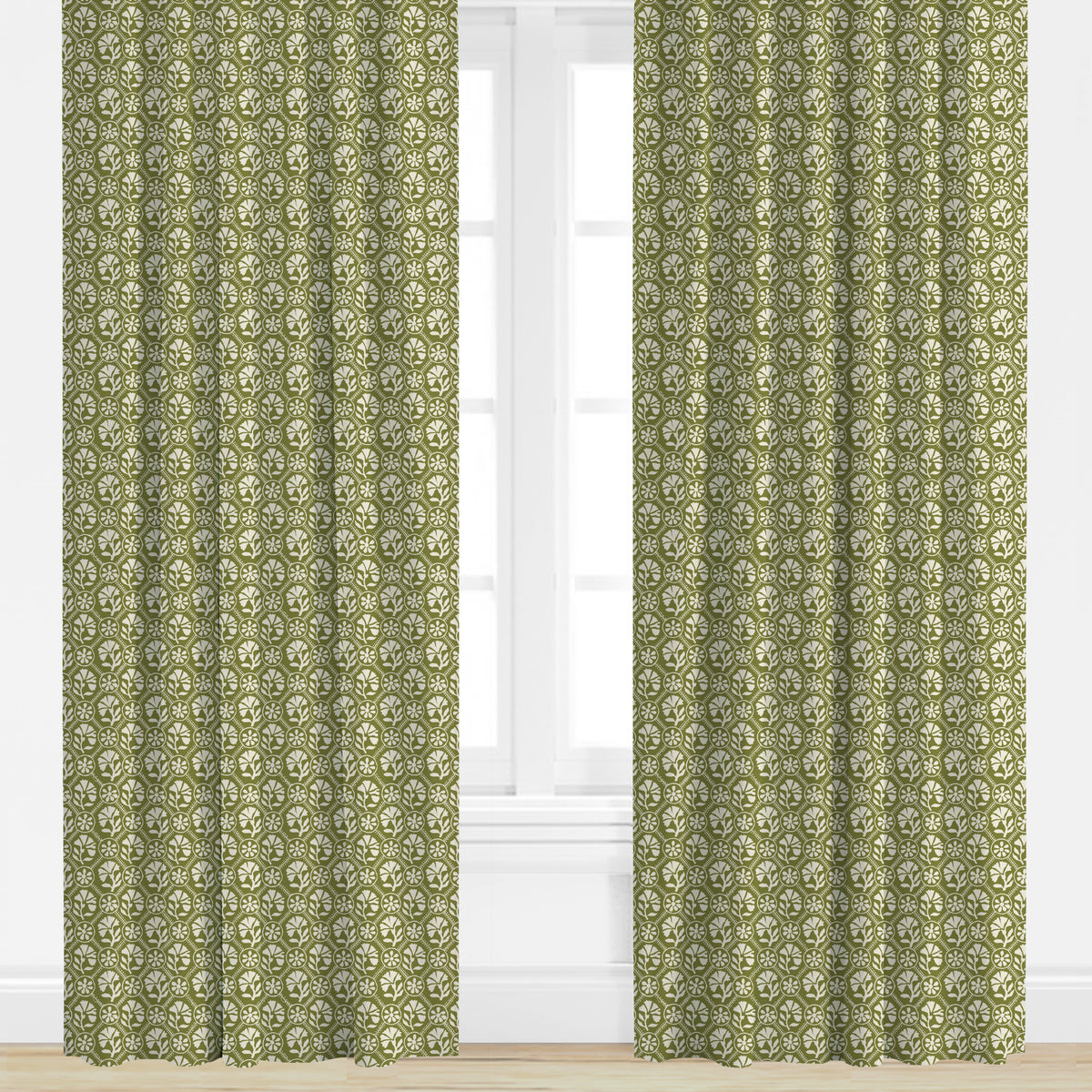 Sophie in Olive Reverse Drapery Panel – Wheaton Whaley Home