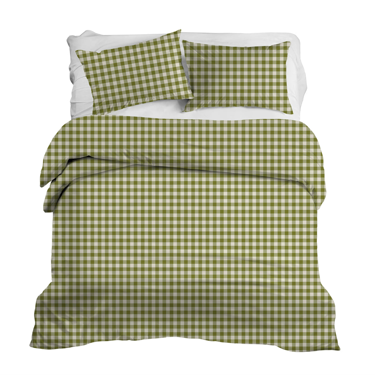 Iva Check in Olive Duvet Cover – Wheaton Whaley Home