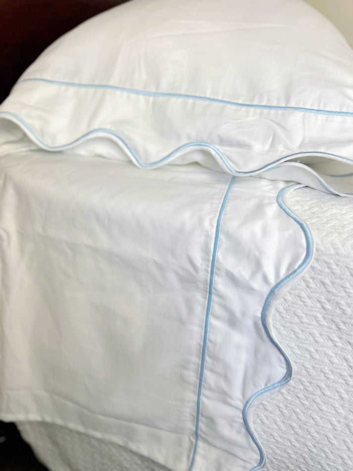 Scalloped Edge 400TC Sheet set